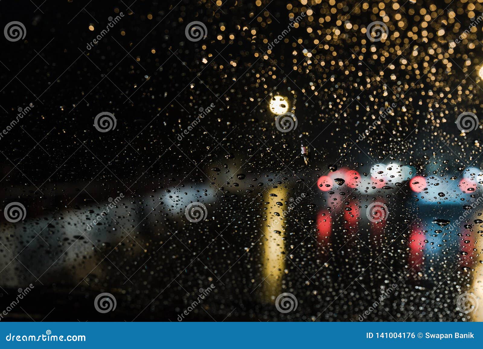 Rain Drop on Car Windshield Stock Photo - Image of drip, effect: 141004176