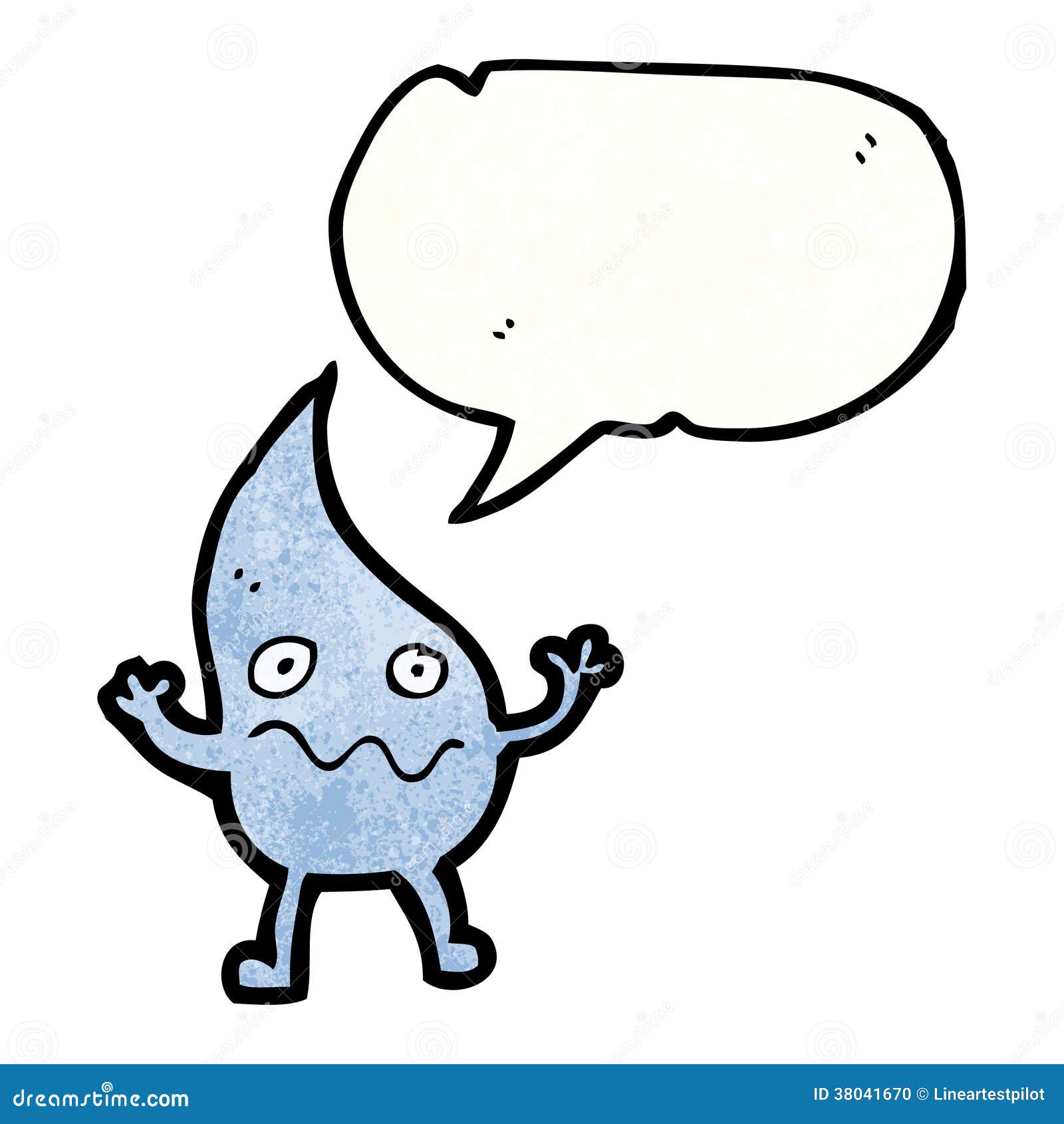 Rain Drop Cartoon Character Stock Vector - Illustration of bubble ...