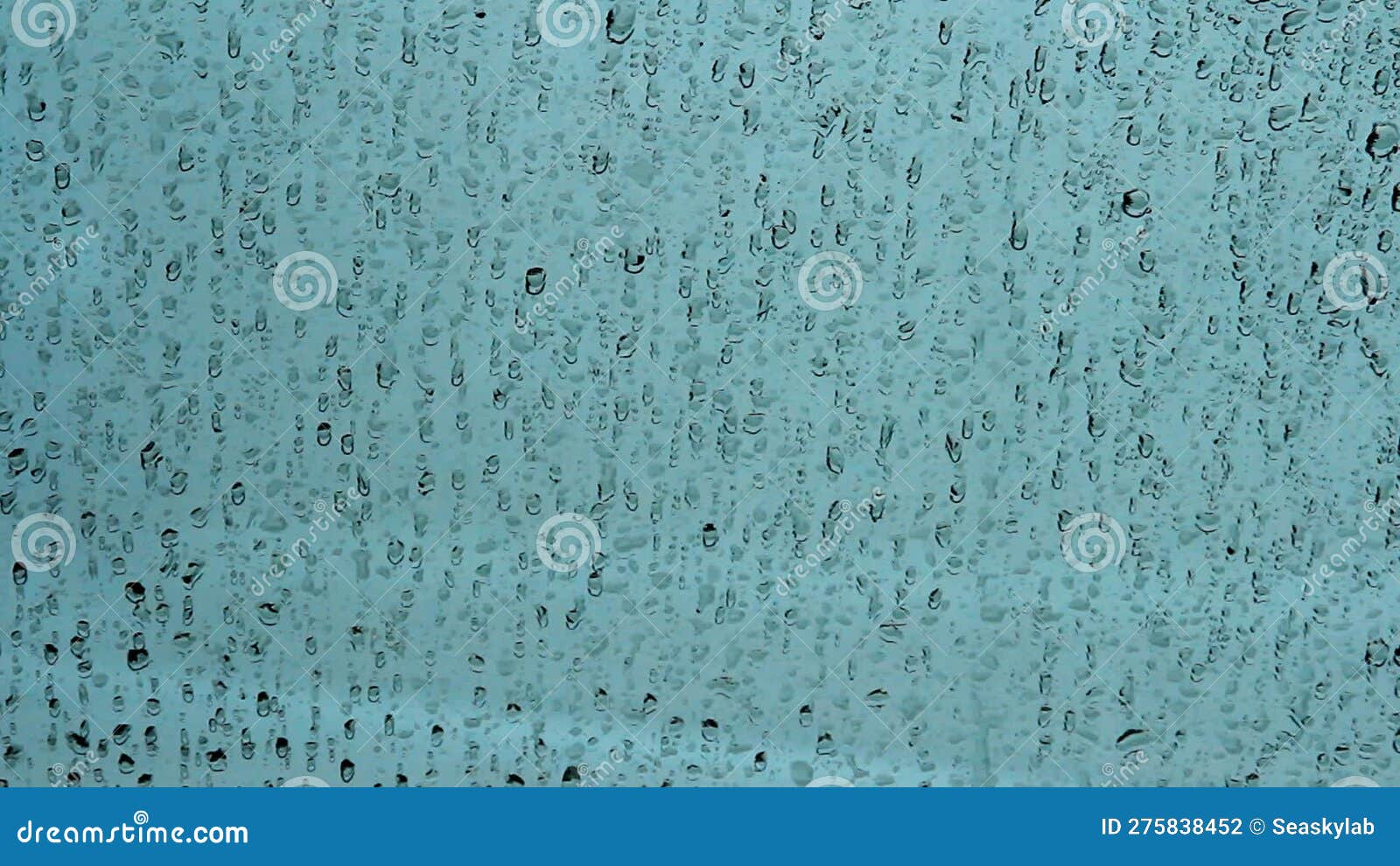 Rain Drop Falling on Window Surface Background. Stock Footage - Video ...