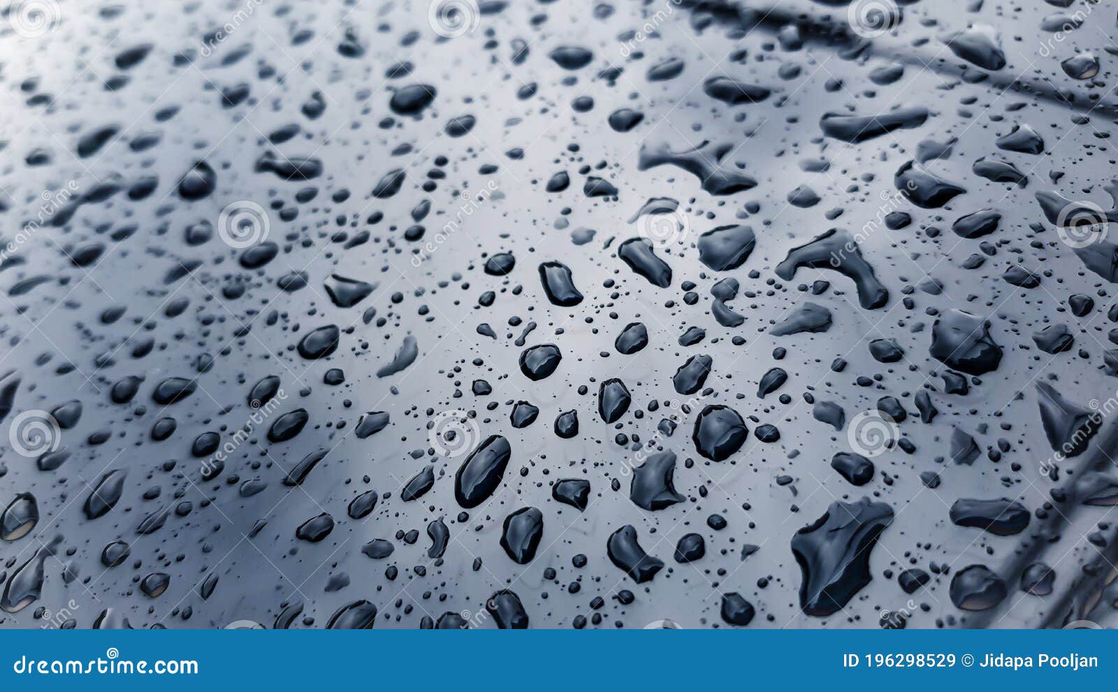 Rain Drop on the Glass Mirror Wall Stock Image - Image of horizontal ...