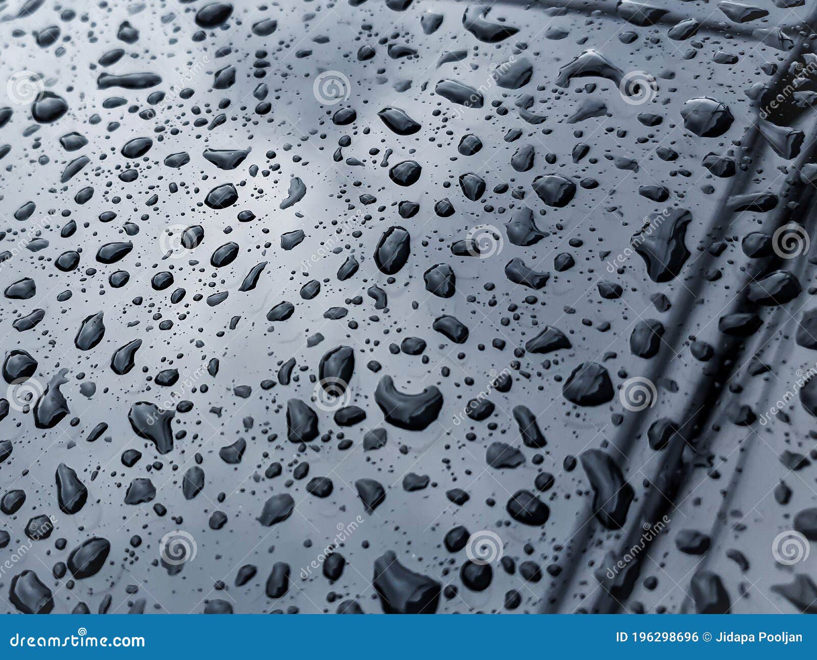 Rain Drop on the Glass Mirror Wall Stock Photo - Image of droplet ...