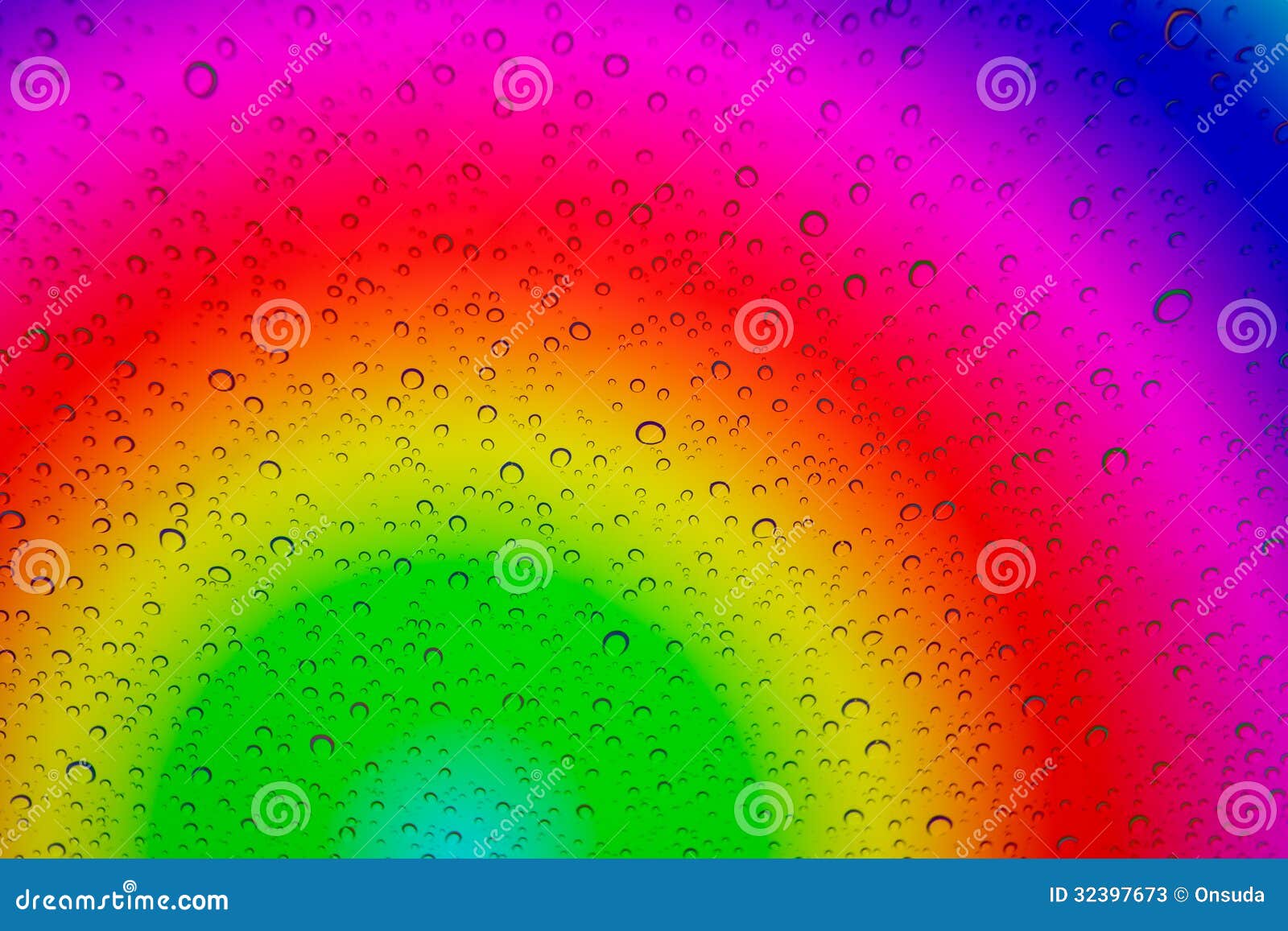 Rain drop stock image. Image of wallpaper, rainbow, nature - 32397673