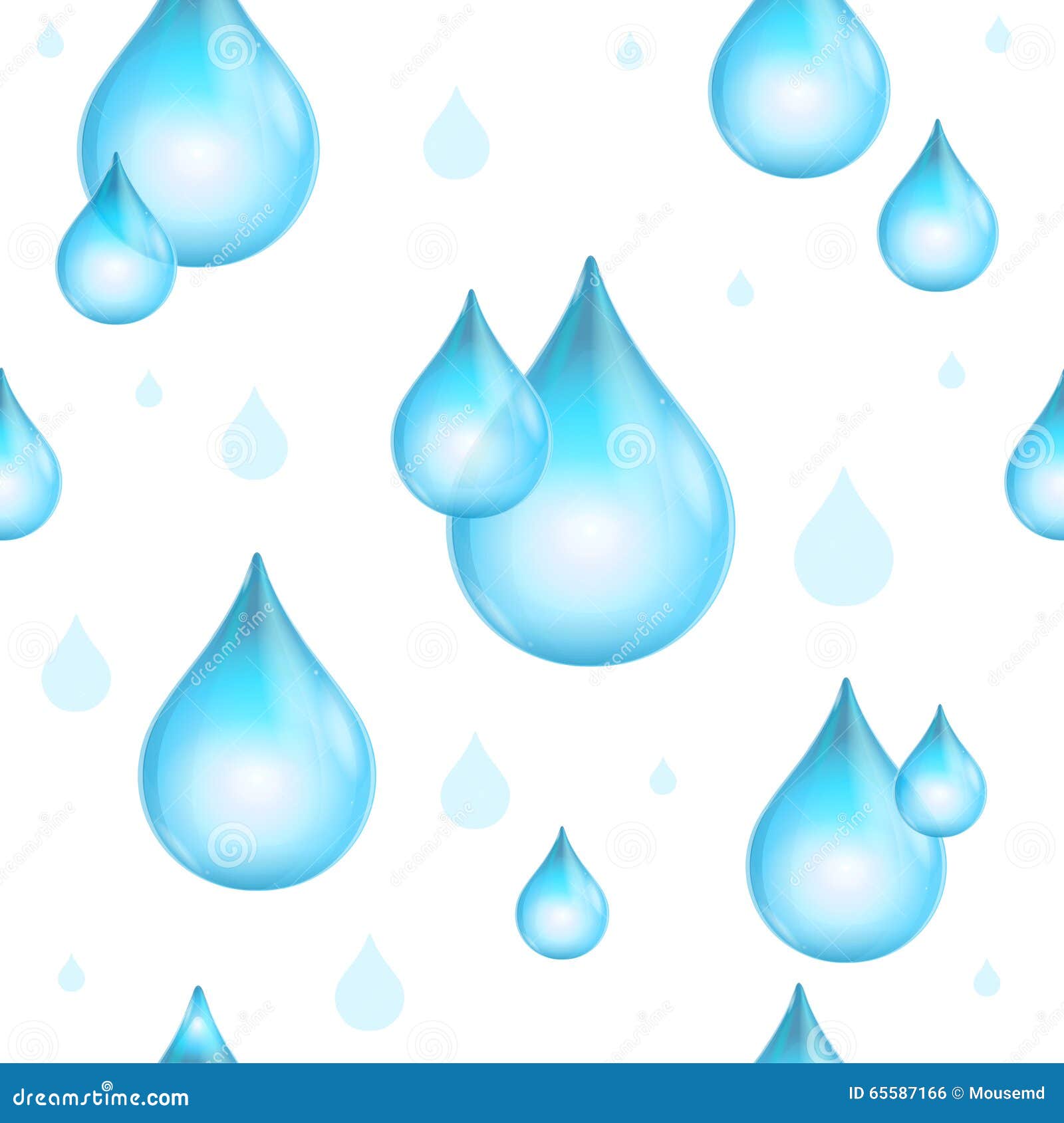 Rain Drop Seamless Pattern Background. Vector Stock Vector ...
