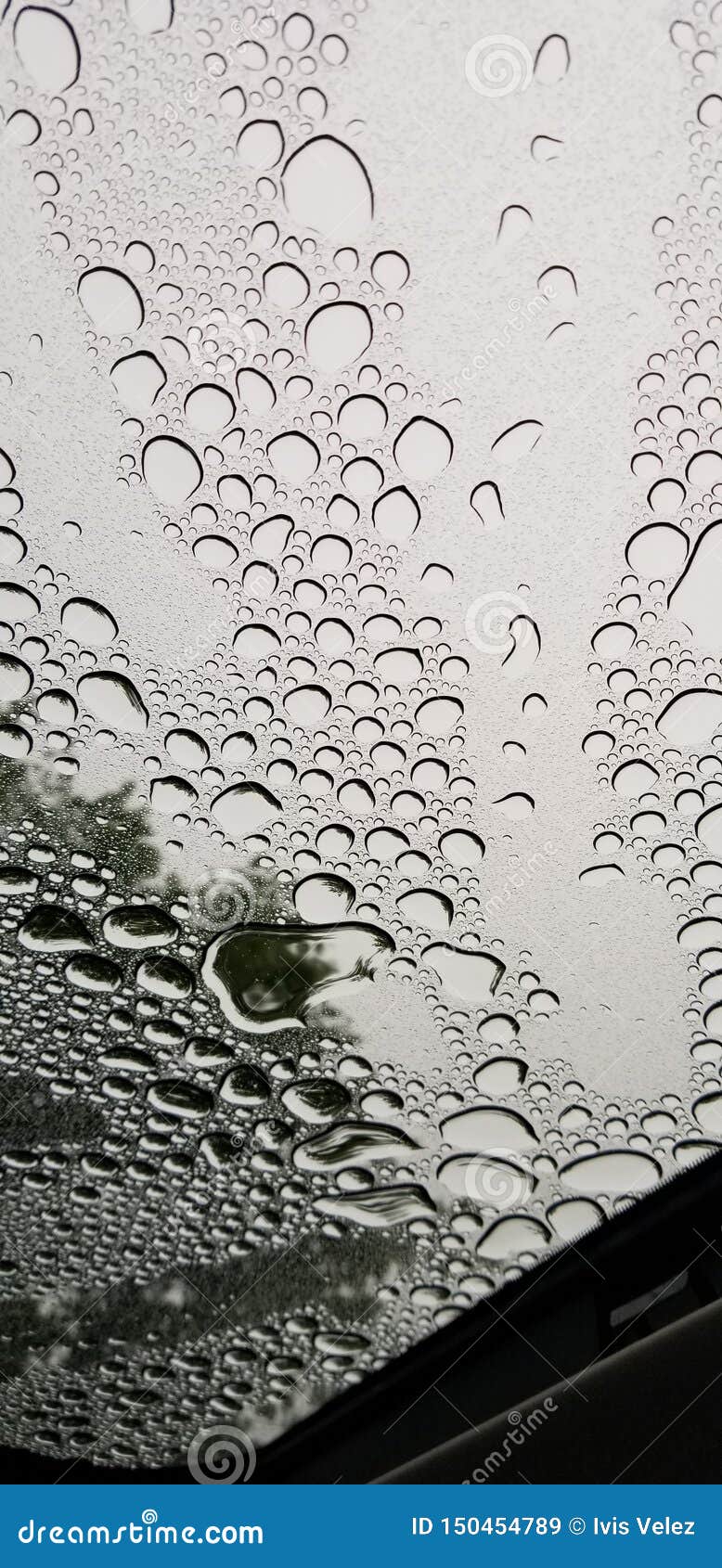 Rain droplets... stock image. Image of outside, droplets - 150454789