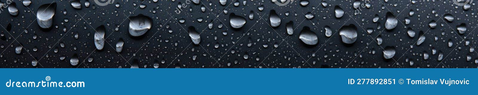 Rain Droplets on a Smooth Surface Texture. Stock Image - Image of ...