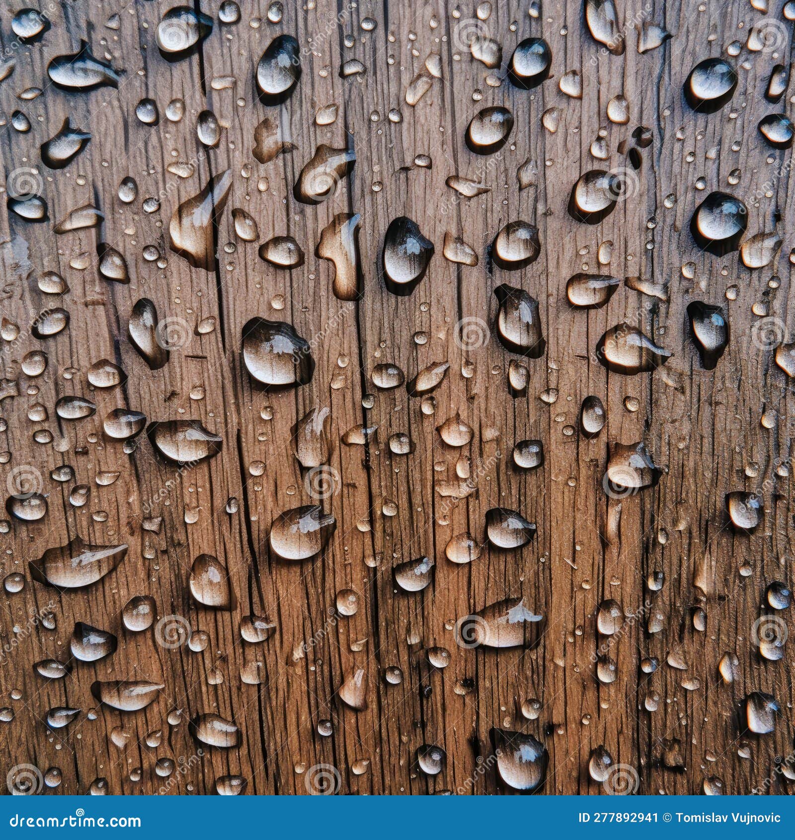 Rain Droplets on a Smooth Surface Texture. Stock Image - Image of ...