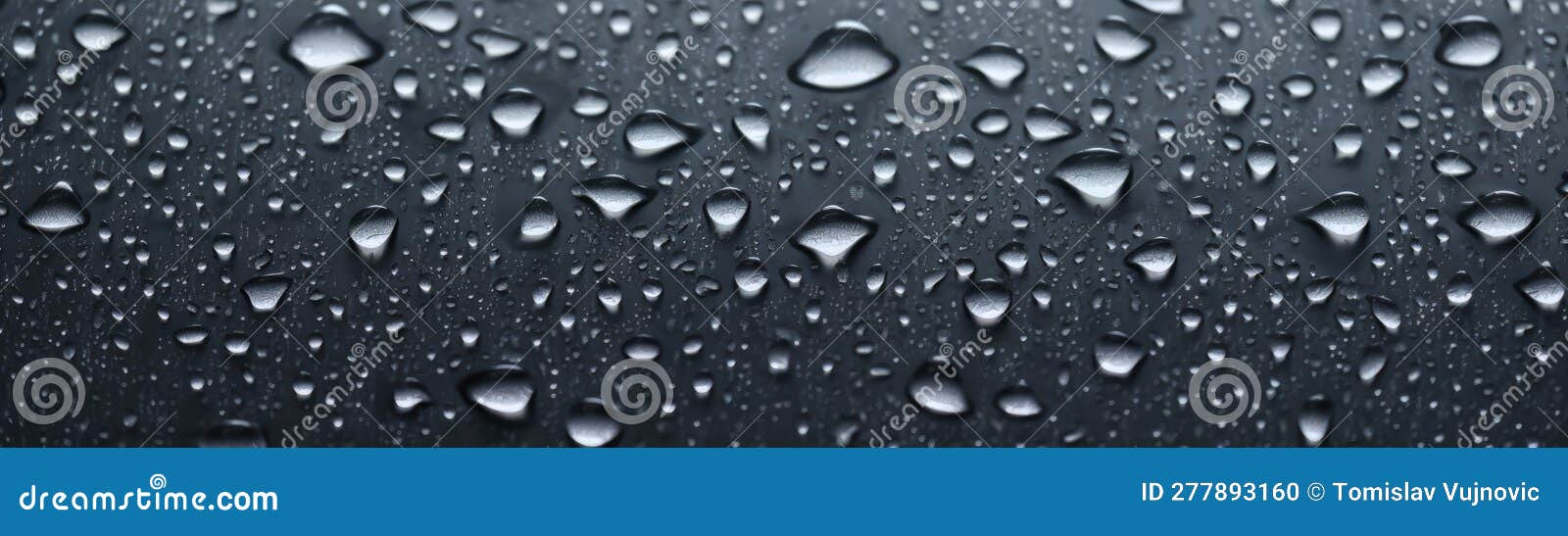 Rain Droplets on a Smooth Surface Texture. Stock Photo - Image of ...