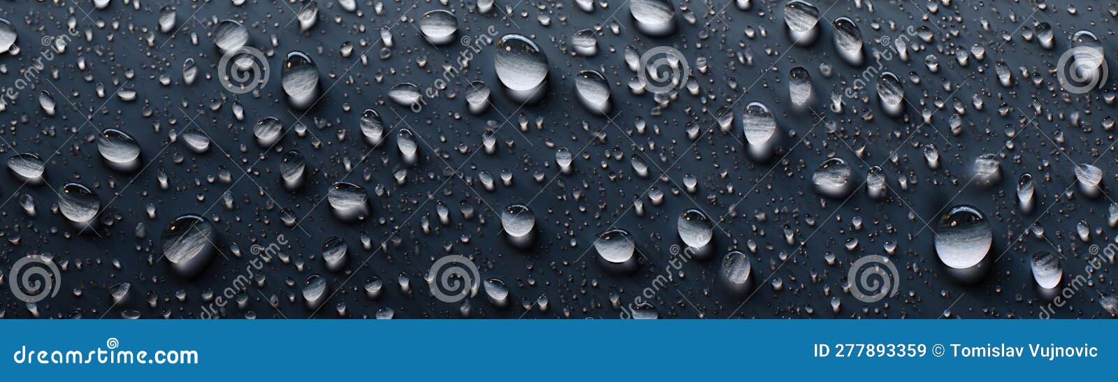 Rain Droplets on a Smooth Surface Texture. Stock Image - Image of ...