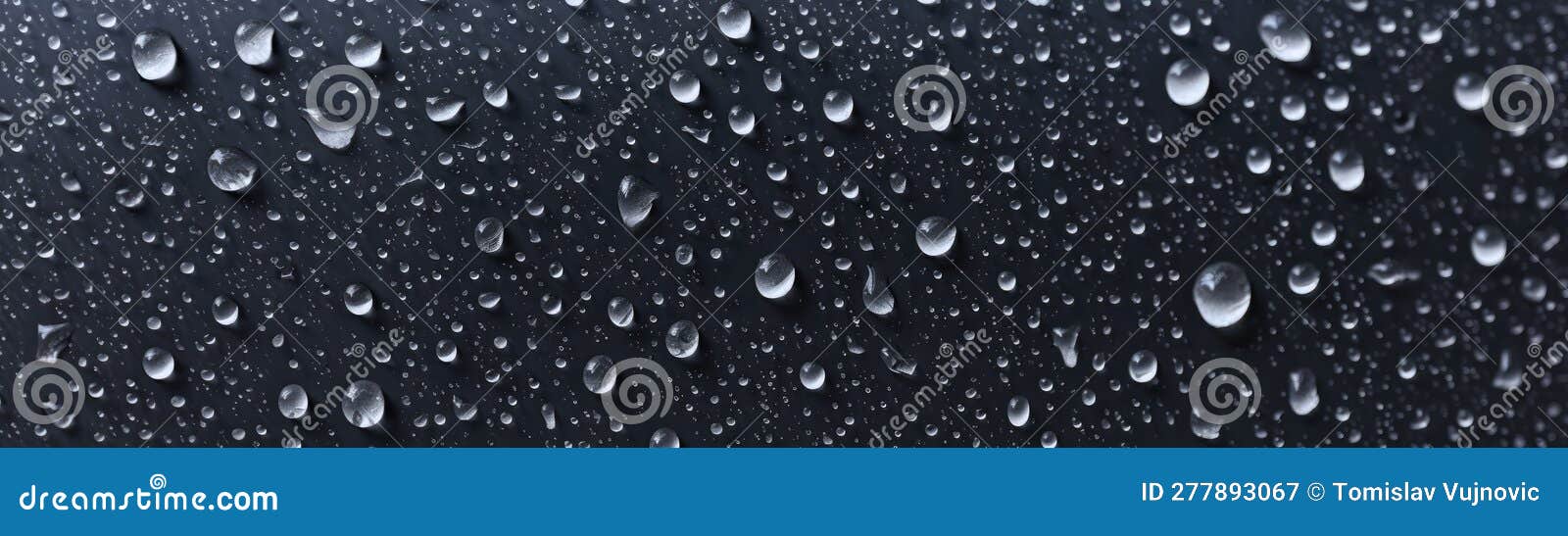 Rain Droplets on a Smooth Surface Texture. Stock Image - Image of ...