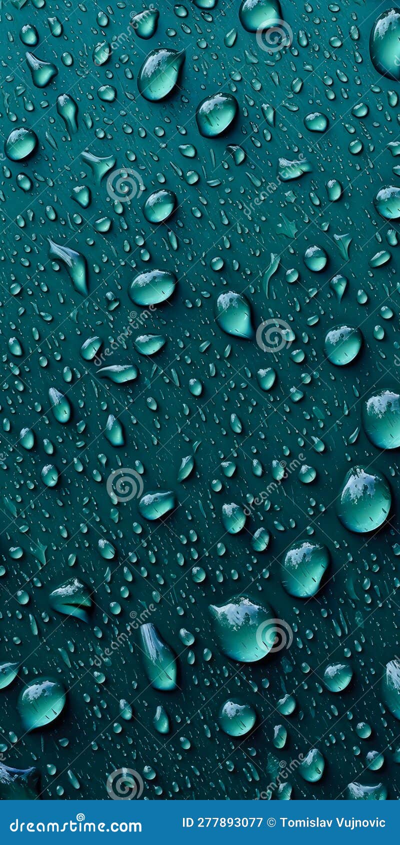 Rain Droplets on a Smooth Surface Texture. Stock Image - Image of ...