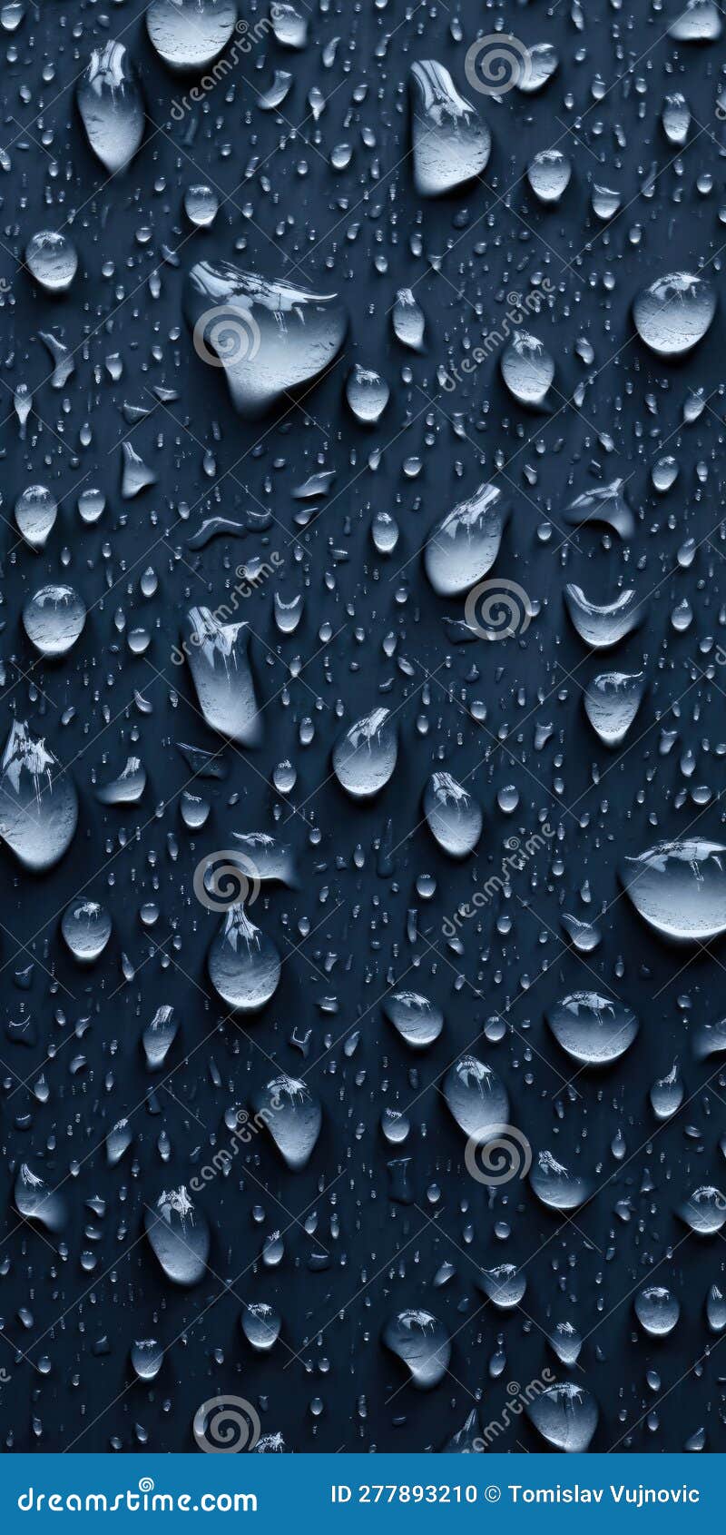 Rain Droplets on a Smooth Surface Texture. Stock Photo - Image of ...