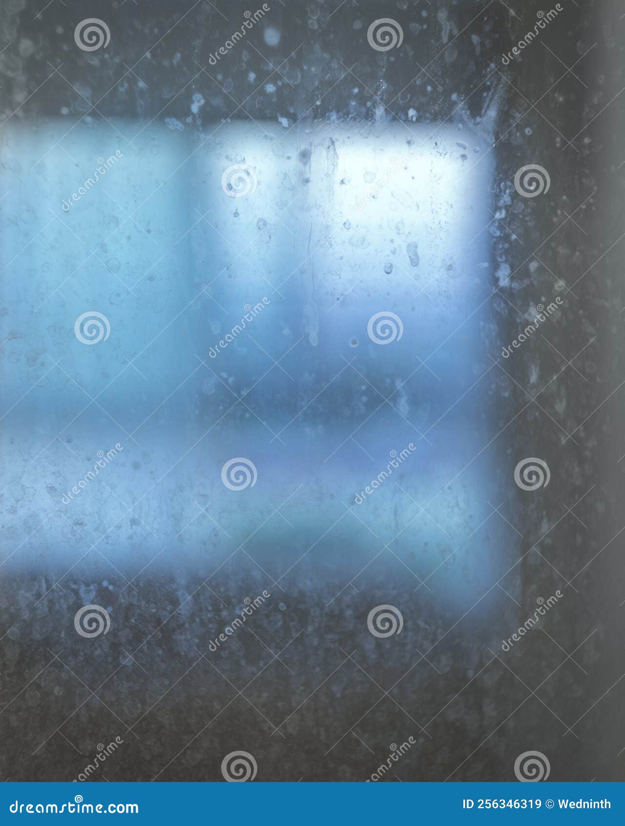 Rain Droplets on Window with Out of Focus Background Stock Image ...