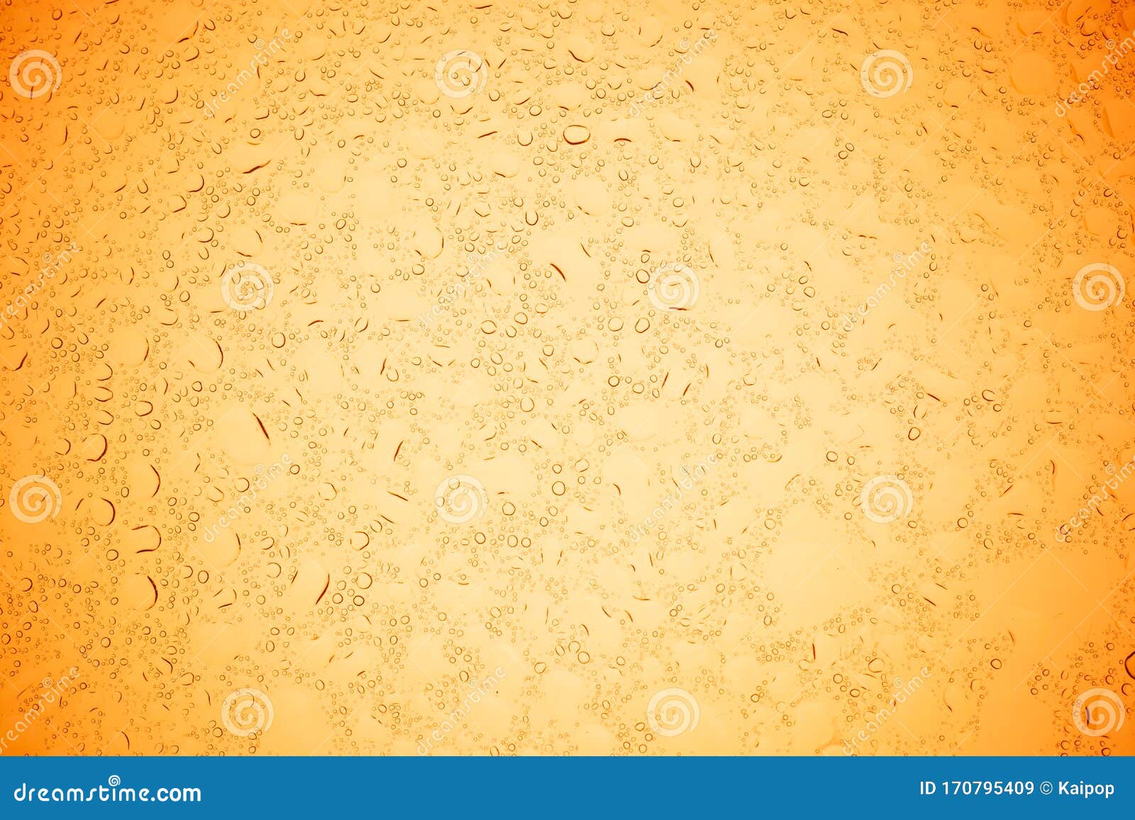 Rain Droplets on Yellow Glass Background, Water Drops on Yellow Glass ...