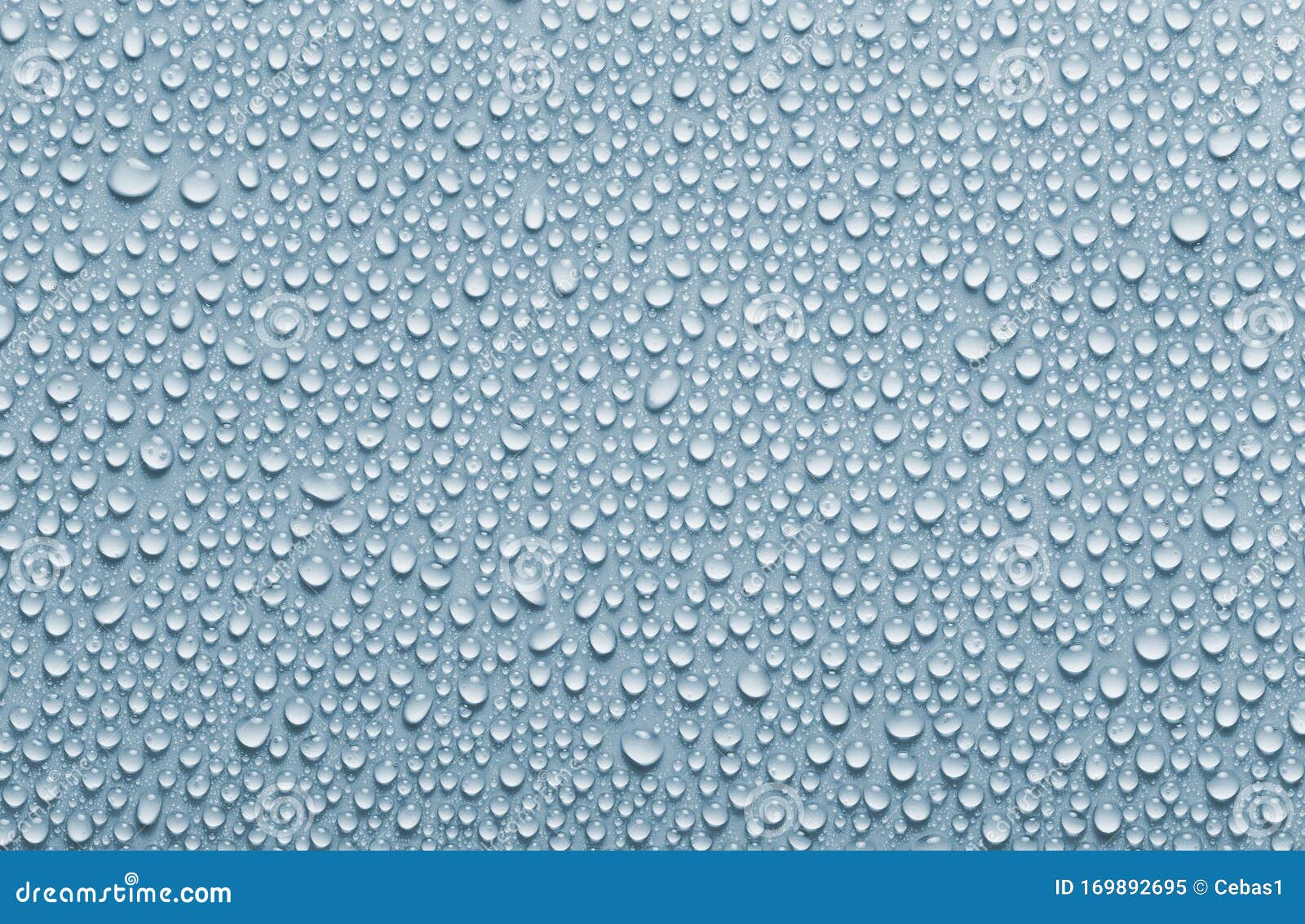 Blue Colored Rain Drops Background and Texture Stock Image - Image of ...