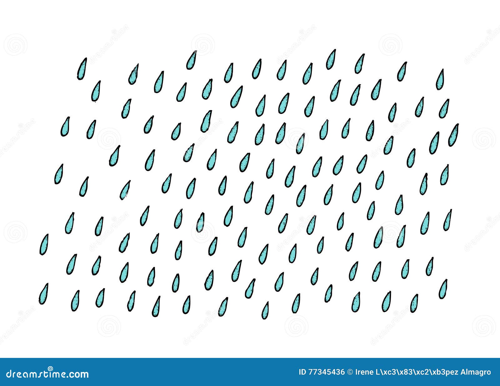 Rain drops background stock vector. Illustration of drawn - 77345436