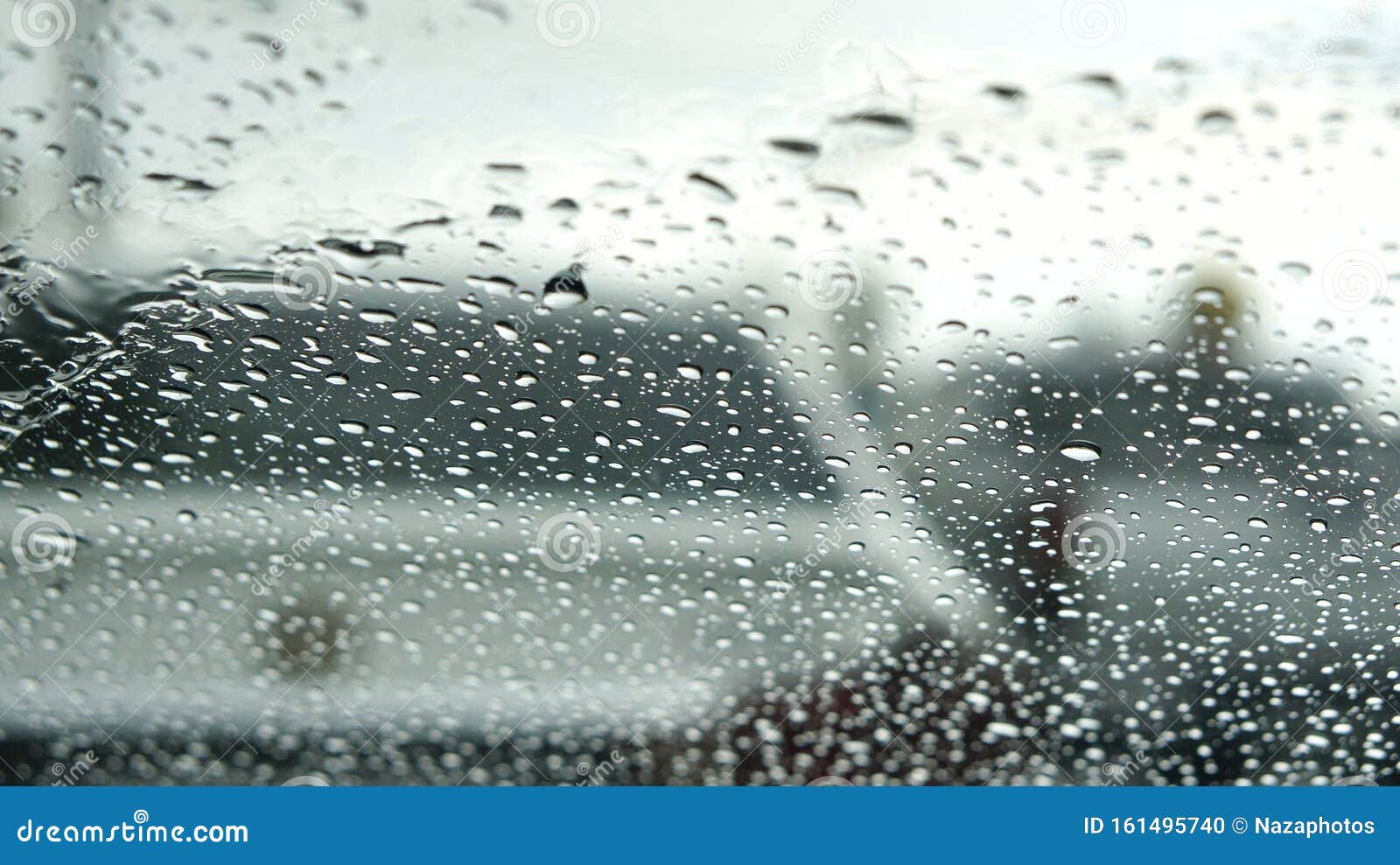 Rain Drops on a Car Windscreen Stock Photo - Image of drops, water ...