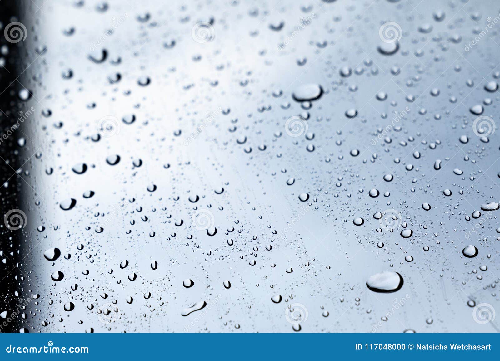Rain Drops on Clear Glass Wind Screen of Car , Rain Droplets Stock ...