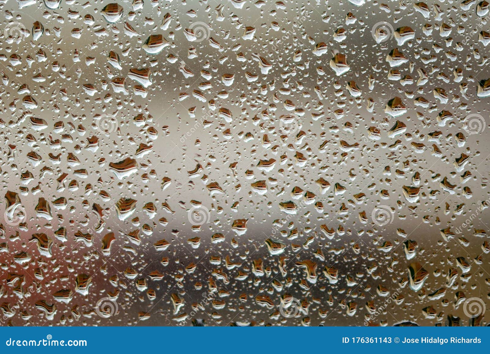 Rain Drops Close Up on a Window Stock Image - Image of background ...