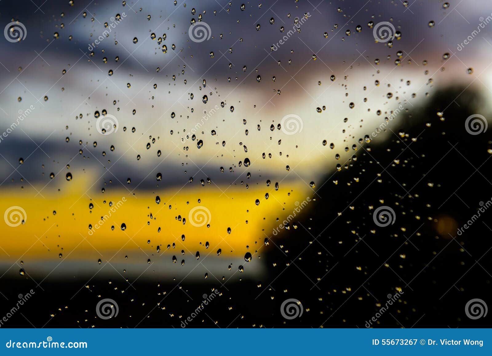 Rain drops on glass panel stock image. Image of freshness - 55673267