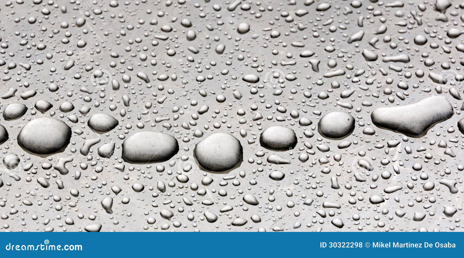 Rain Drops on a Gray Background Stock Photo - Image of raindrop, gray ...