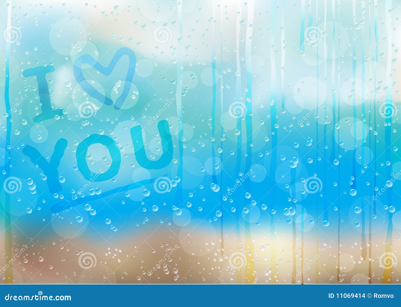 Condensation On A Window Vector Illustration | CartoonDealer.com #205526238