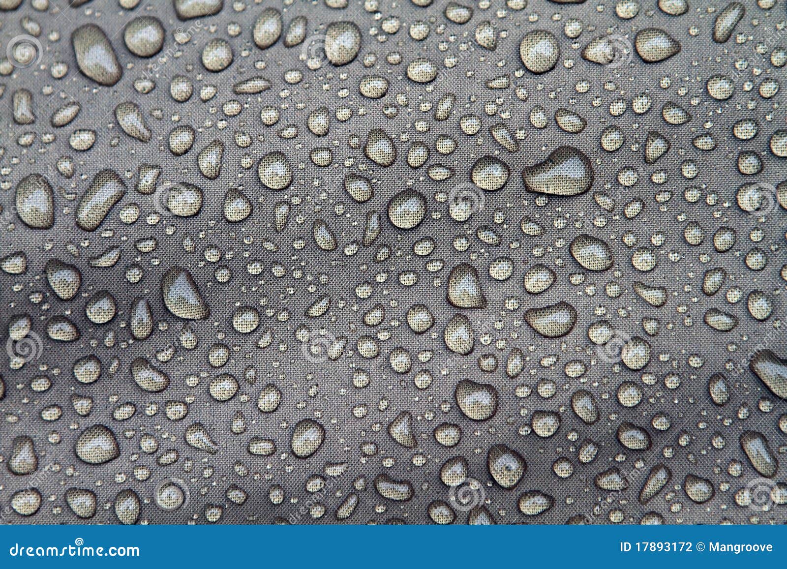 Rain drops on material stock photo. Image of drops, transparent - 17893172