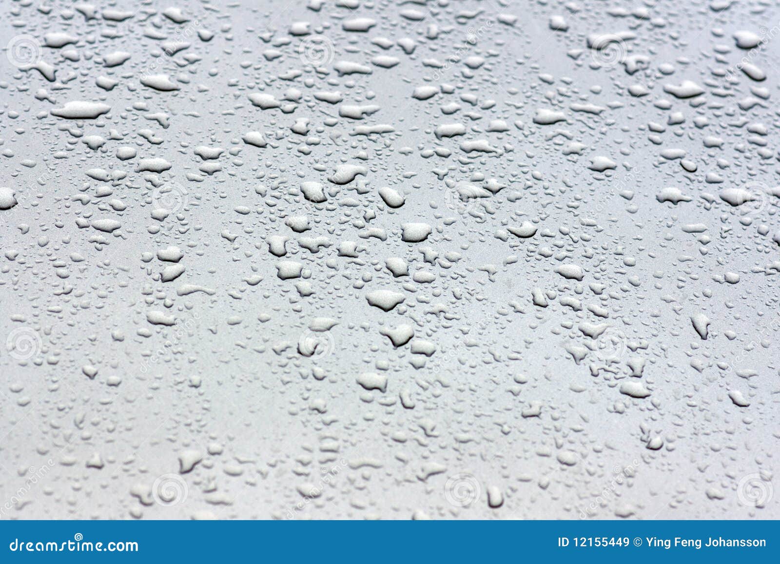 Rain drops on metal stock image. Image of transparent - 12155449