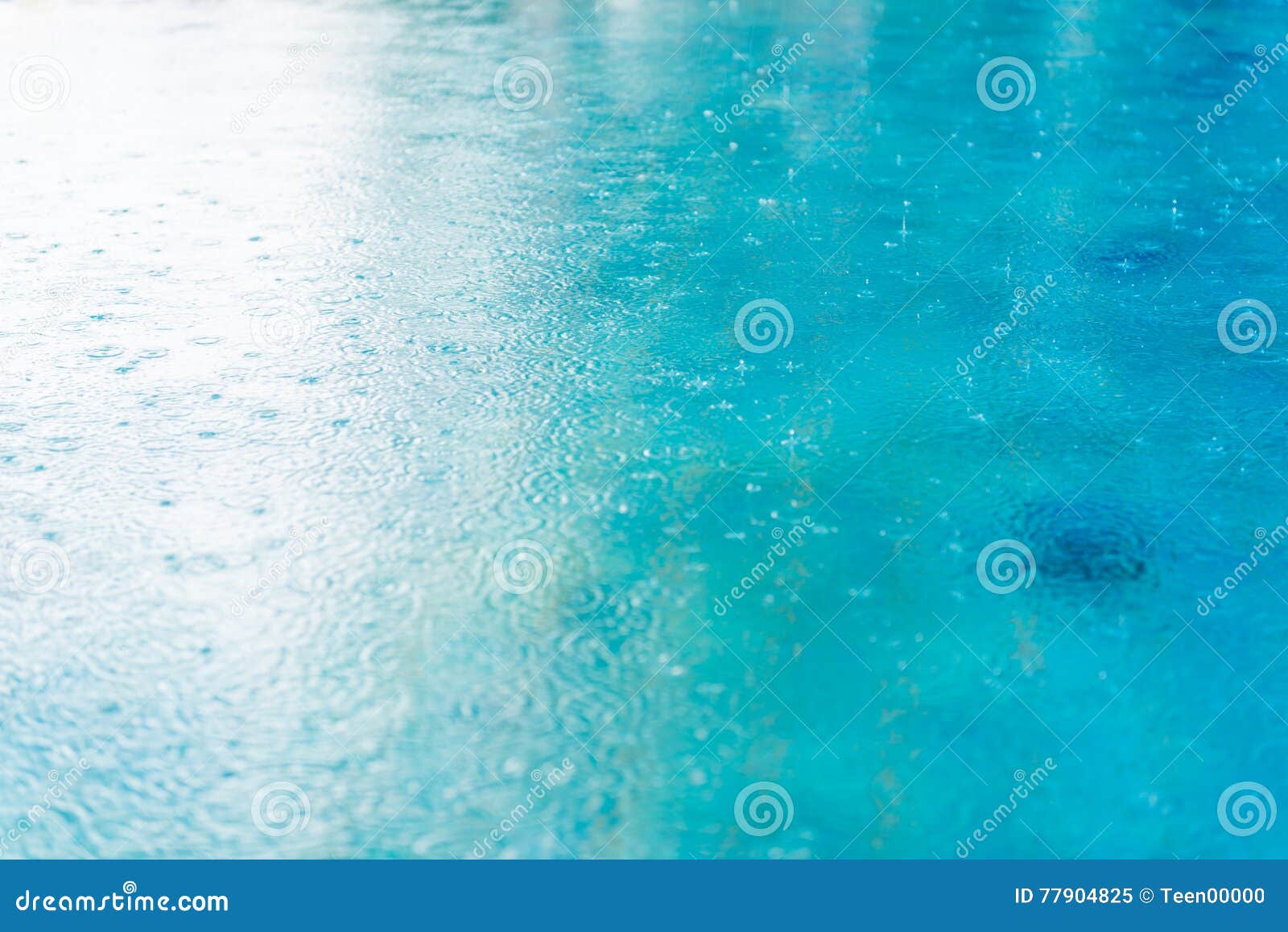 Car Motion Through Big Puddle Of Water Splashes From The Wheels On The ...