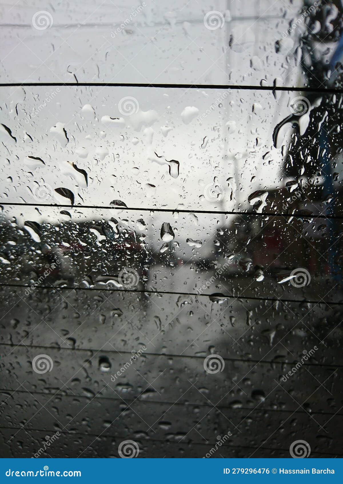 Rain Drops Om Mirror after Rain, Blurred Background. Rain Wallpaper ...