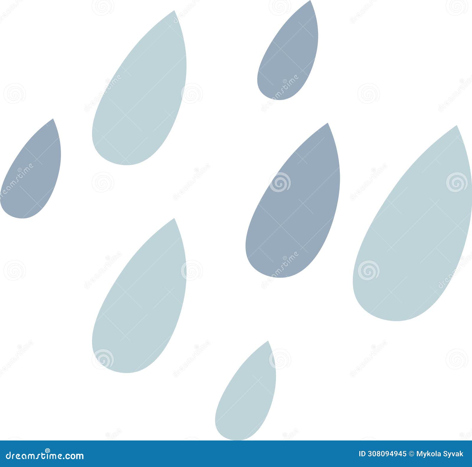 Rain Drops Pattern stock vector. Illustration of liquid - 308094945