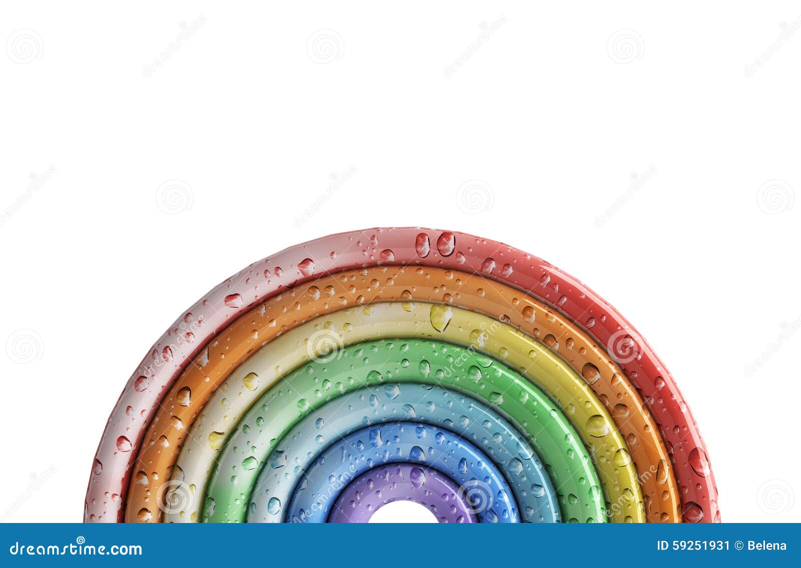 Rain drops on rainbow stock image. Image of rainbow, shiny - 59251931