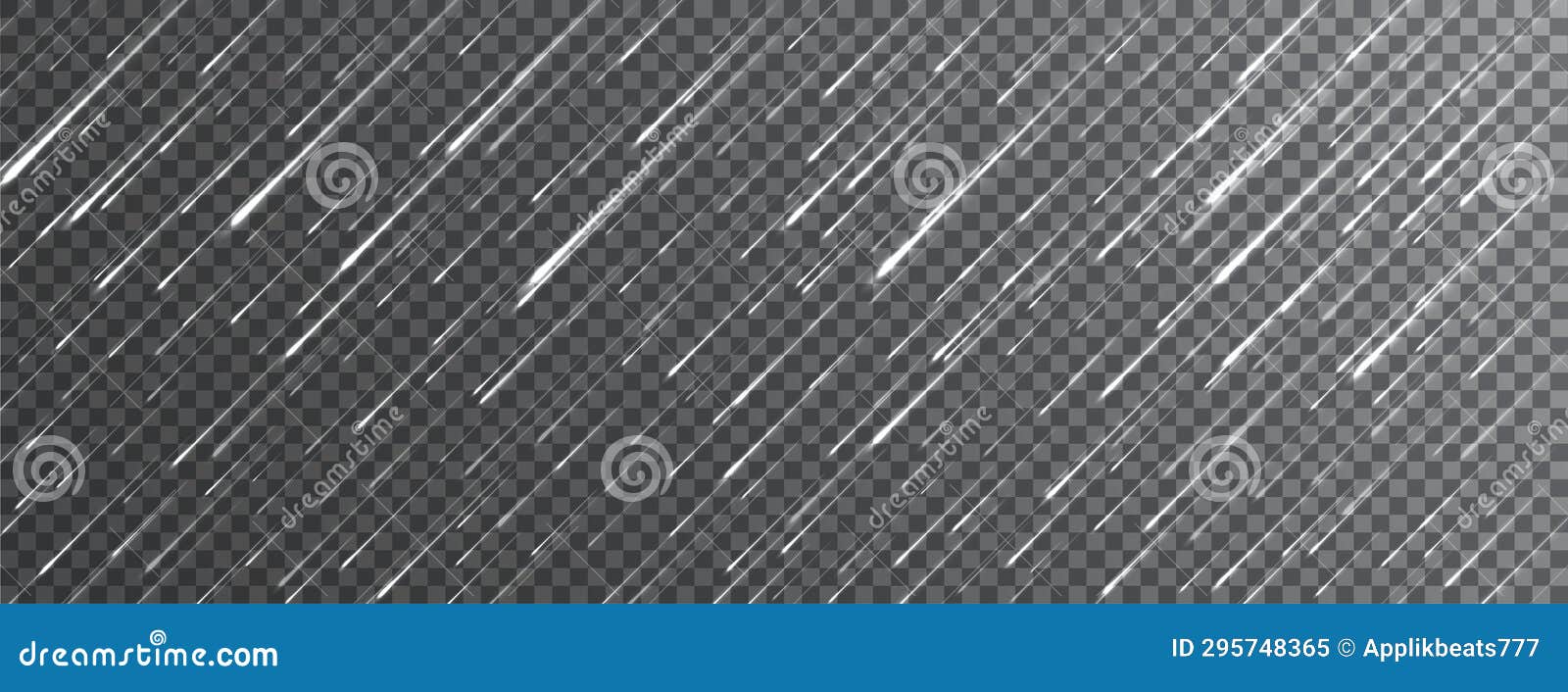 Rain Drops Realistic on Transparent Background. Nature Rainfall Stock ...