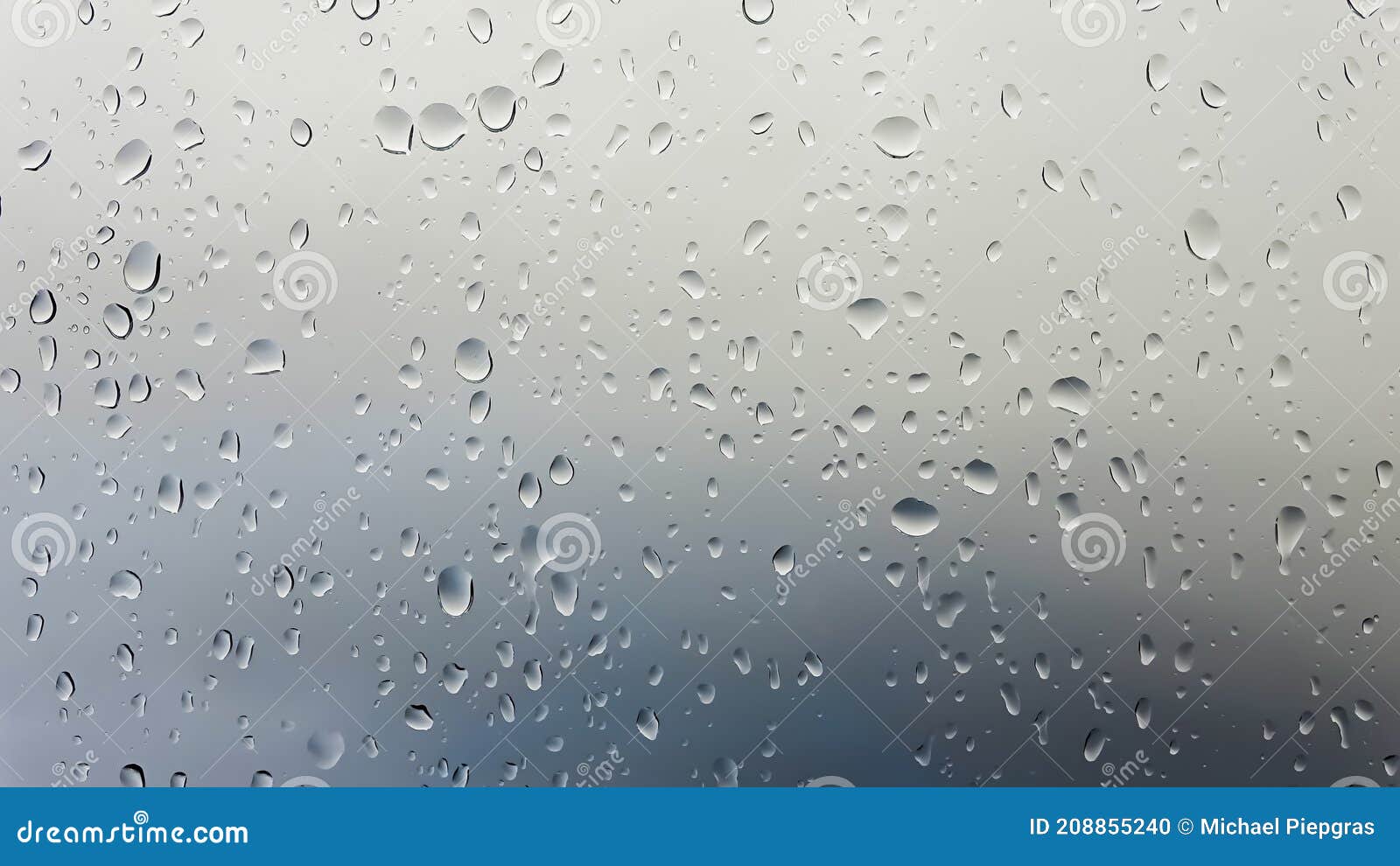 Rain Drops Running Down a Window in a Close Up View Stock Photo - Image ...