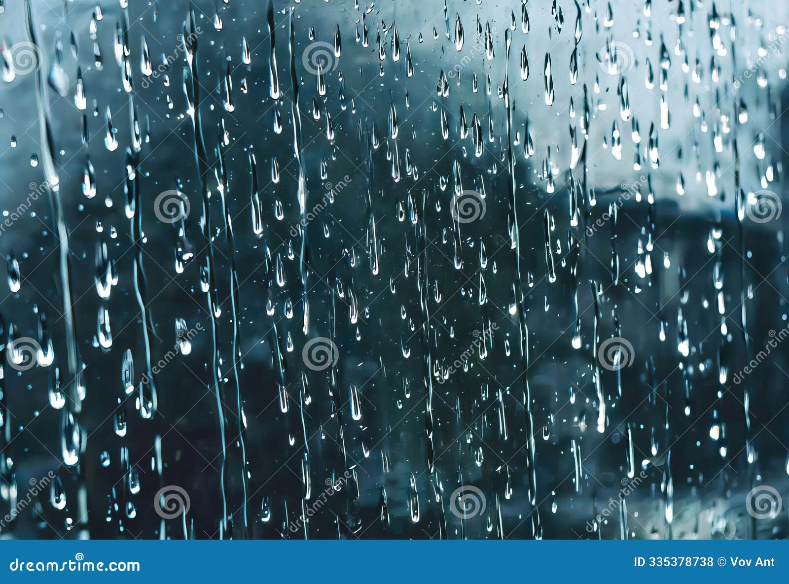 Rain Drops a Slow Shutter Speed Shot of Raindrops Falling on a W Stock ...