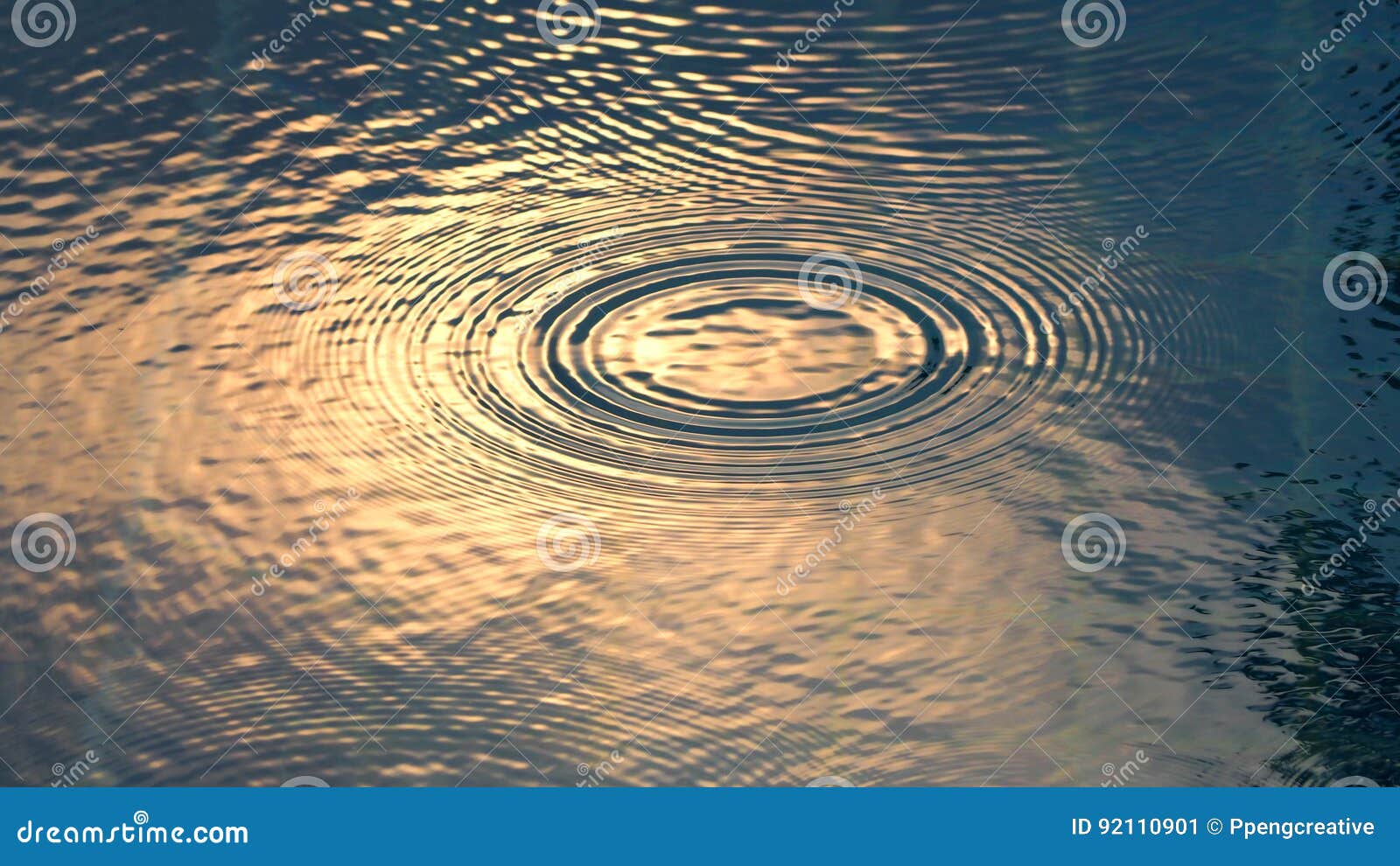 Rain Drops on the Swimming Pool. Stock Image - Image of drops, cool ...