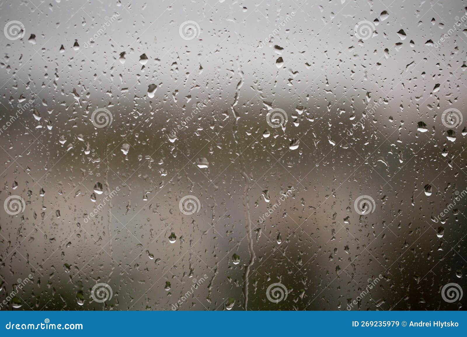 Rain Drops on Transparent Window Glass, Wet Glass Stock Image - Image ...