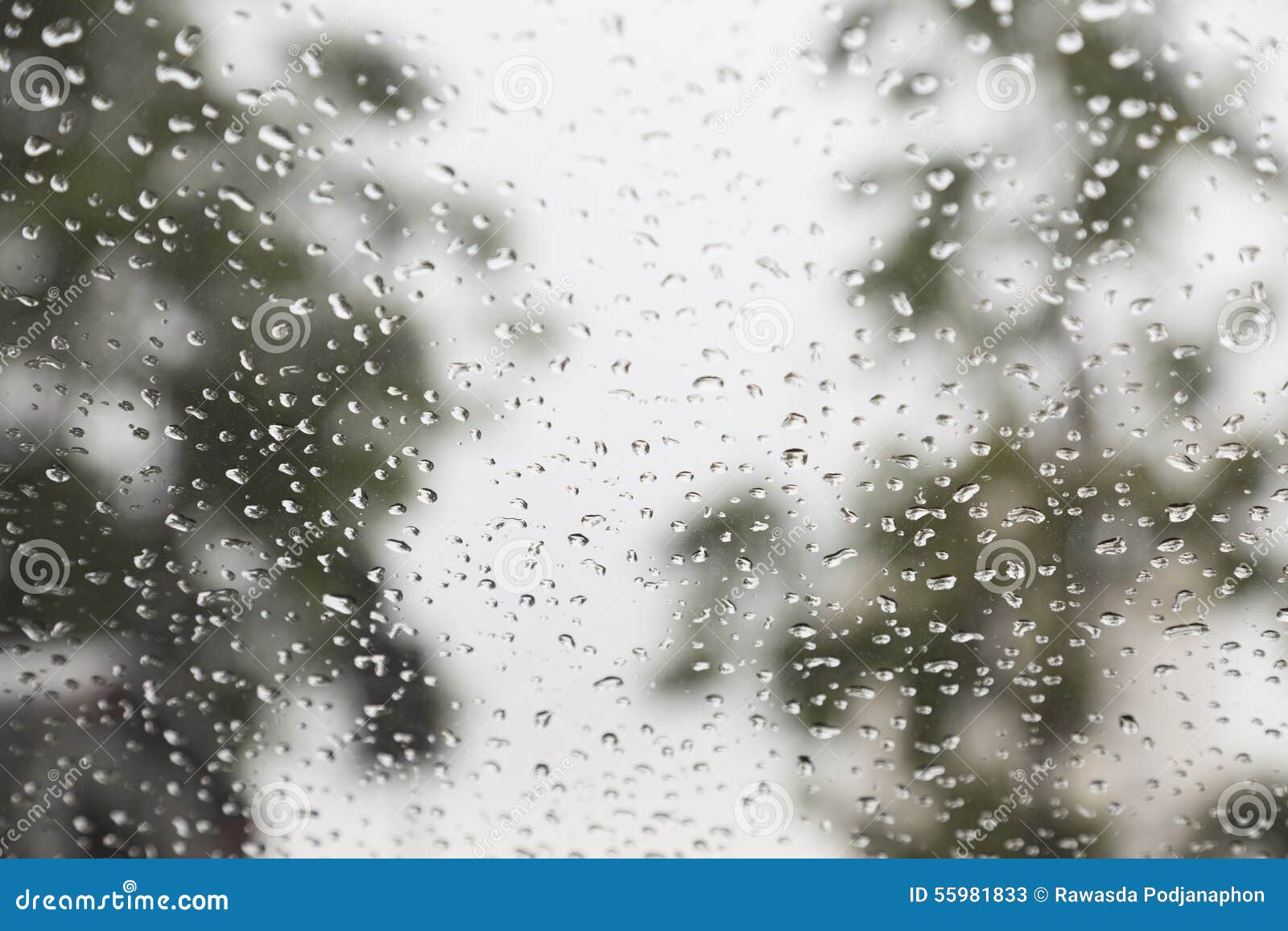 Rain Drops on Window with a Background Stock Image - Image of cool ...