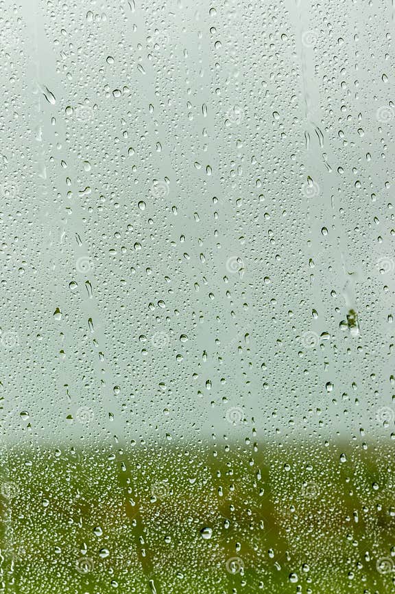 Rain Drops on Window stock photo. Image of rainfall - 284732634