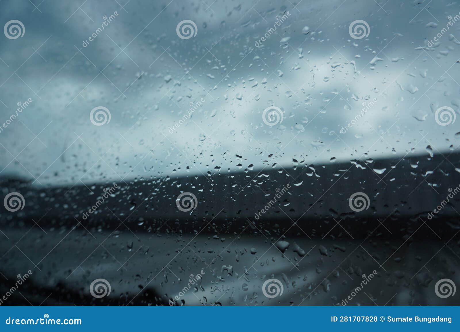 Rain Drops on the Window Windshield. Raindrops on the Windshield. Stock ...
