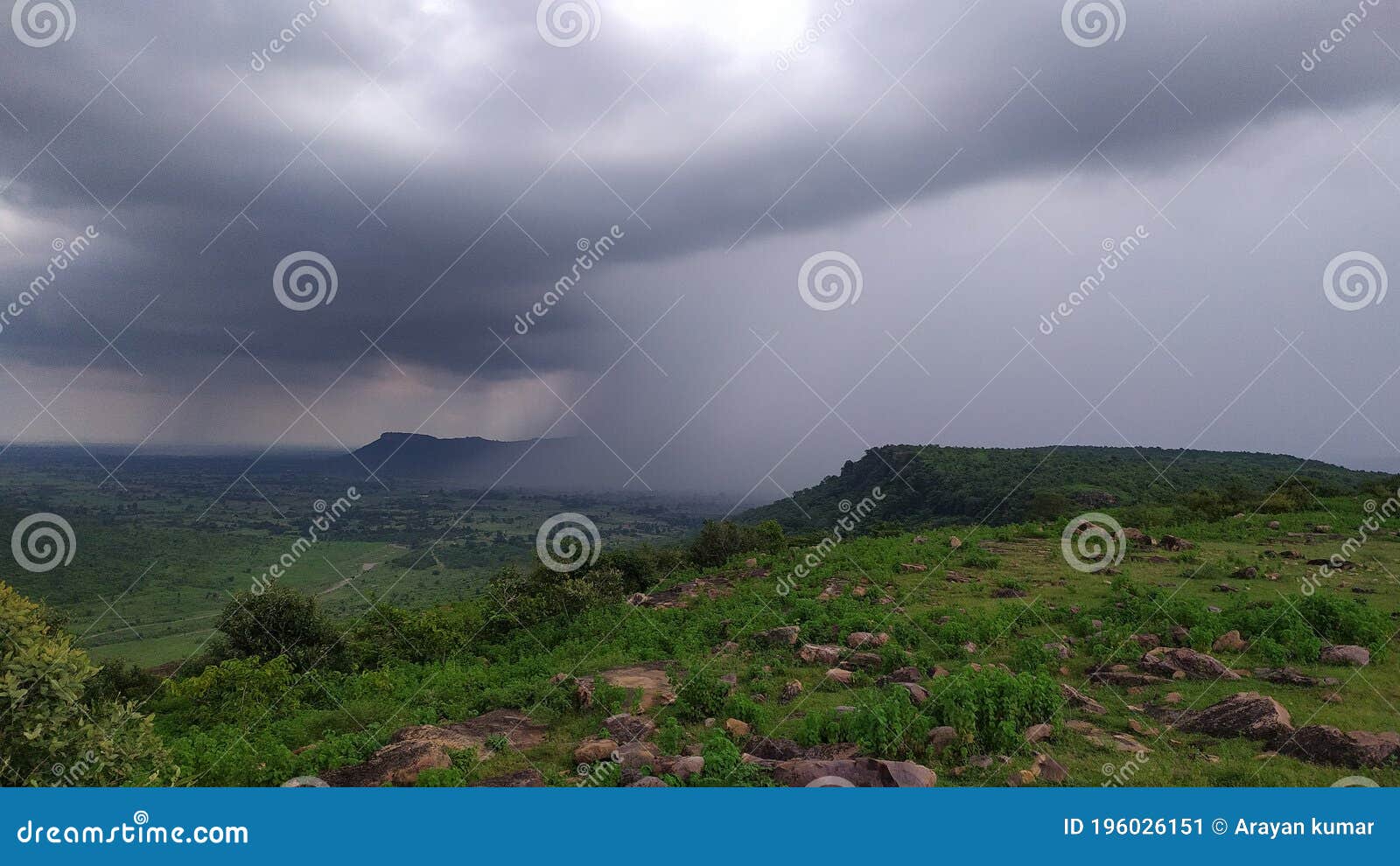 The rain on earth stock image. Image of prairie, grassland - 196026151