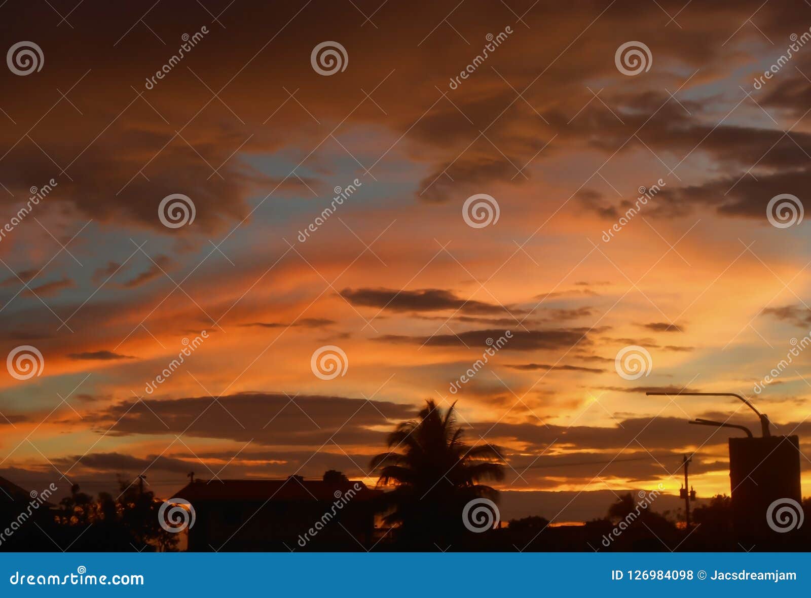 After Rain Evening Clouds stock photo. Image of late - 126984098