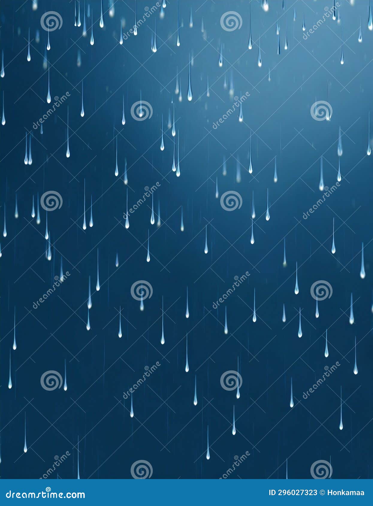 Rain Falling, Blue Backdrop Stock Illustration - Illustration of shower ...
