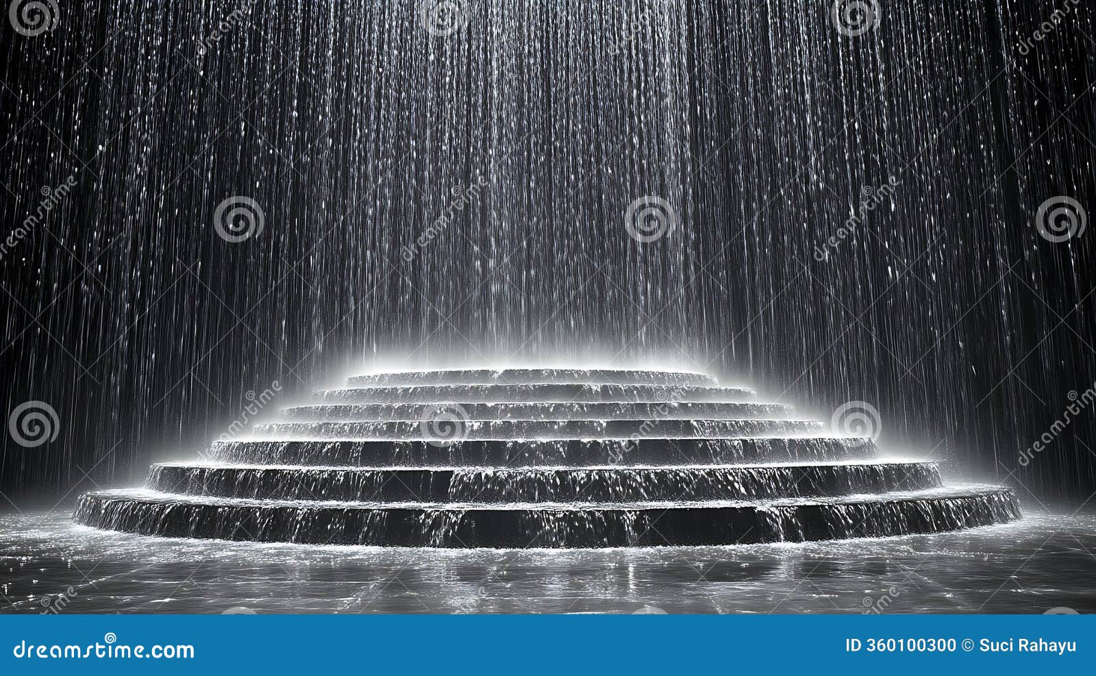 Staircase In The Water. The Steps Are Distorted By Refraction ...