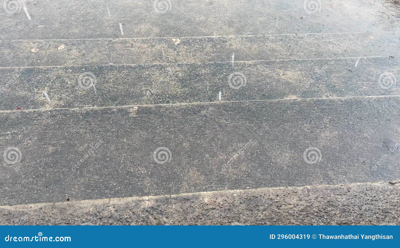 Rain Hits the Concrete Stairs. Stock Video - Video of rain, drops ...