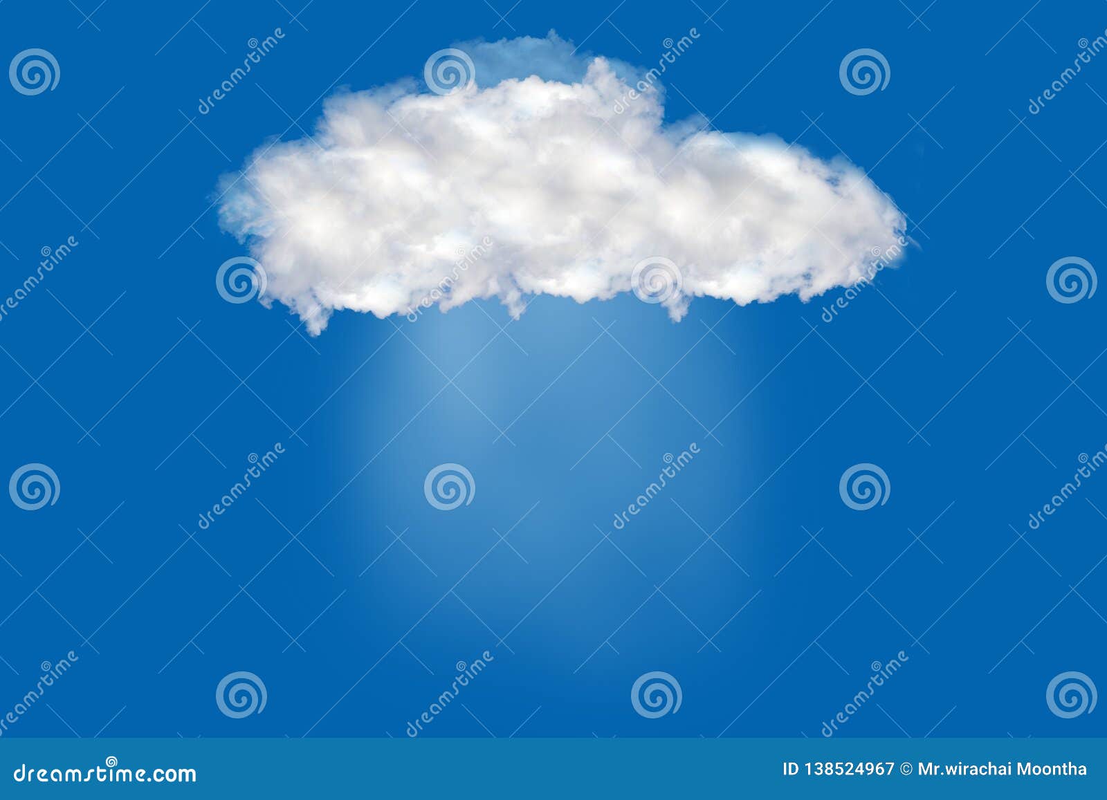 Rain is Falling from the Floating Clouds Stock Illustration ...