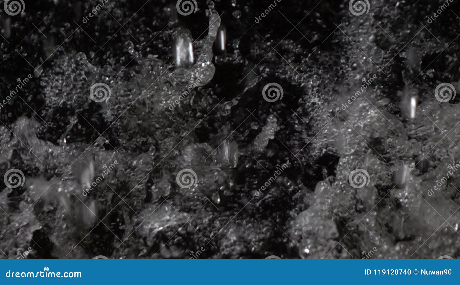 Rain Falling on Water Slow Motion Stock Footage - Video of bright ...