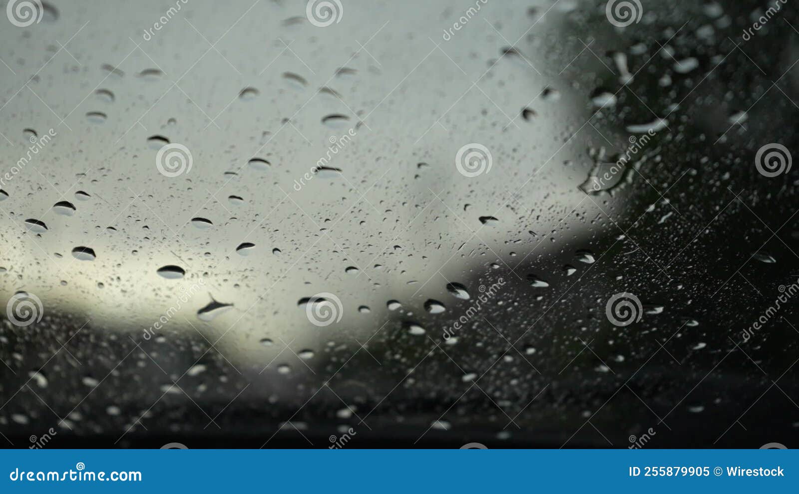 Rain Falling on a Windscreen while Driving on a Street Stock Video ...