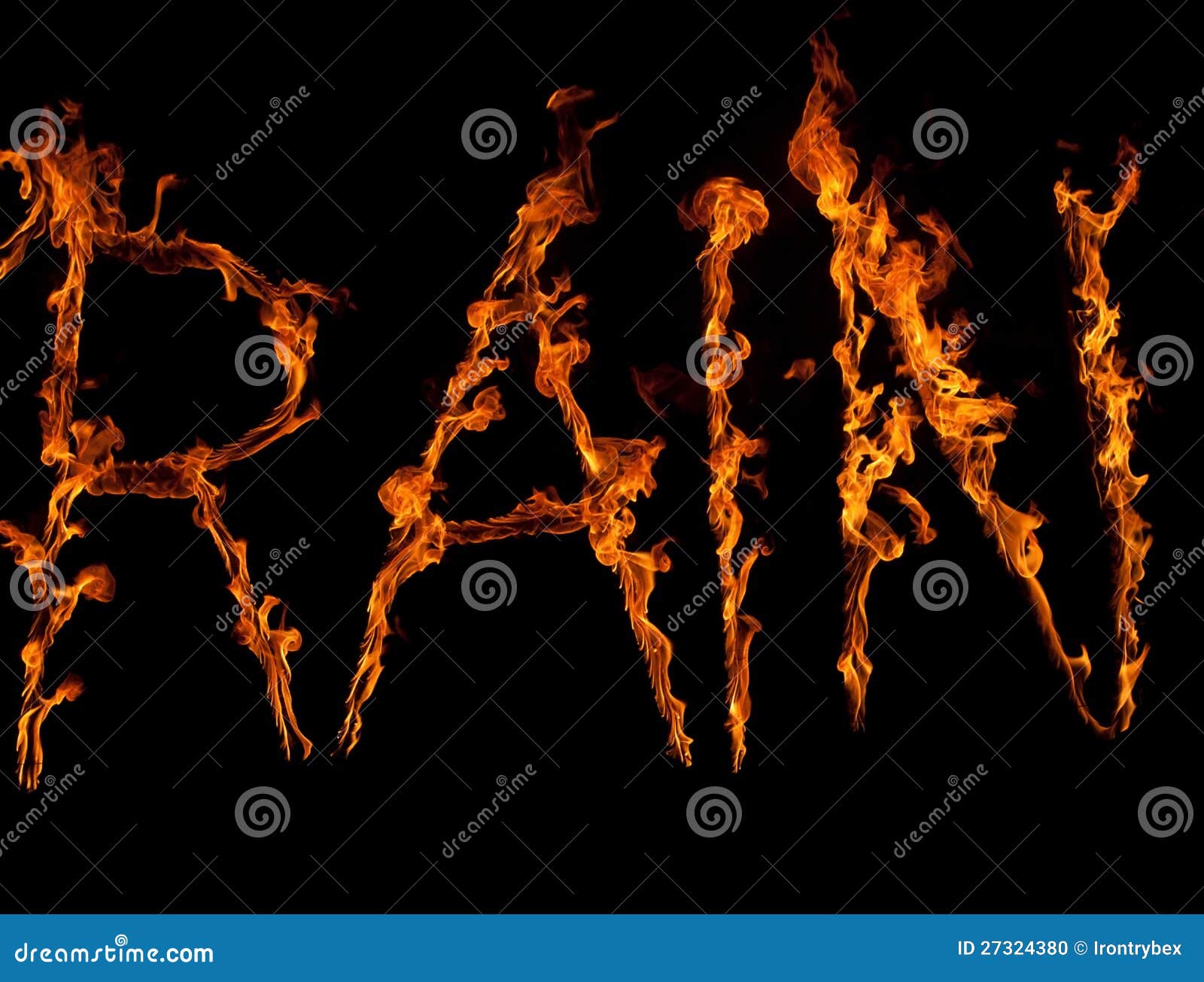 Rain in Fire stock illustration. Illustration of passionate - 27324380