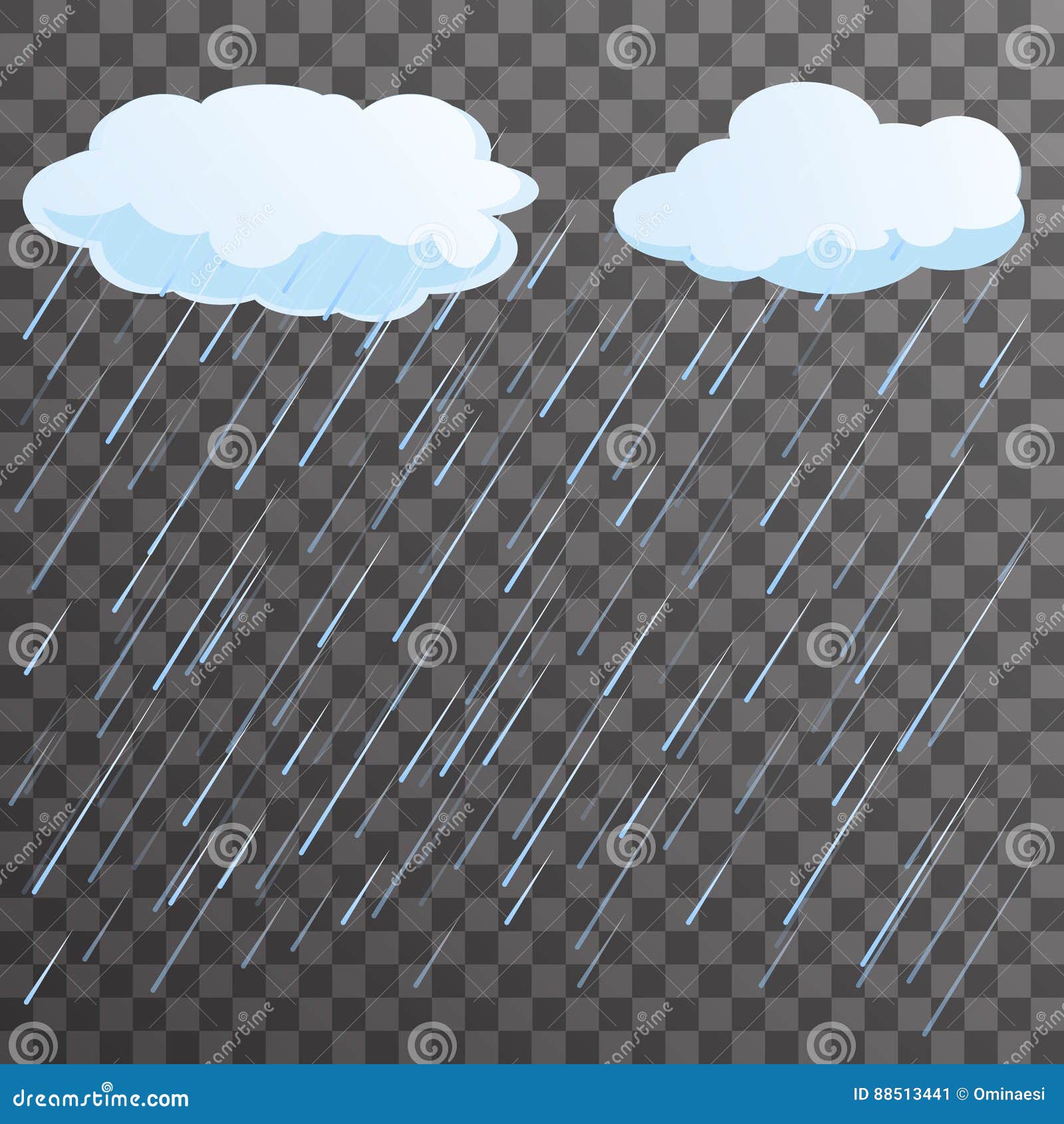 Rain Flat Concept Design Vector Illustration Stock Vector ...