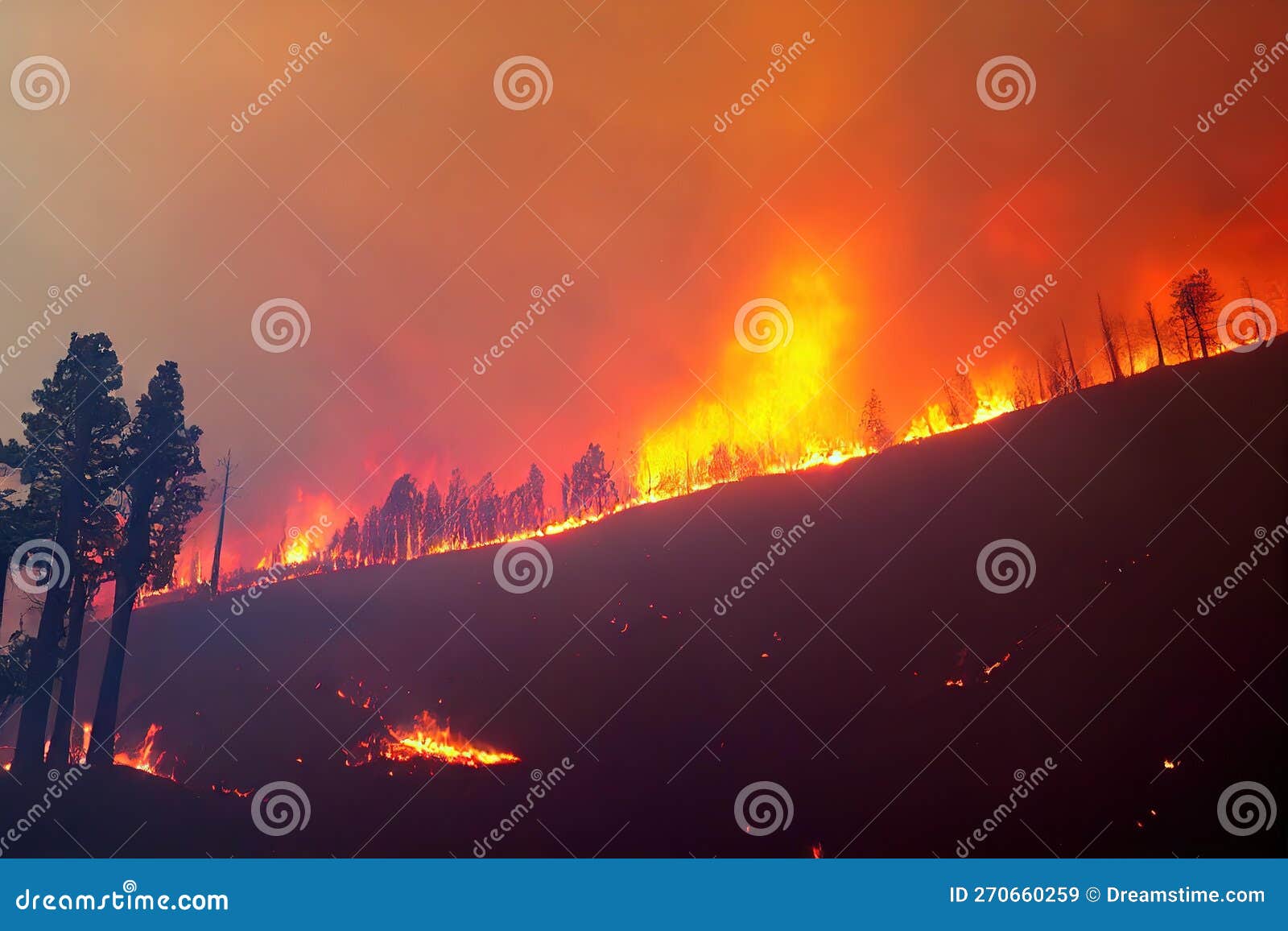 Rain Forest Fire Disaster is Burning Caused by Humans, Wildfire ...